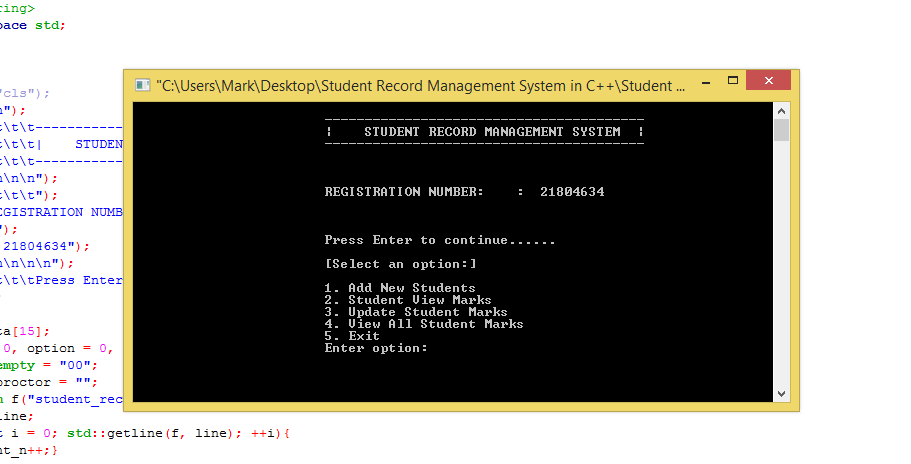 Student Record Management System in C++ with Source Code | SourceCodester